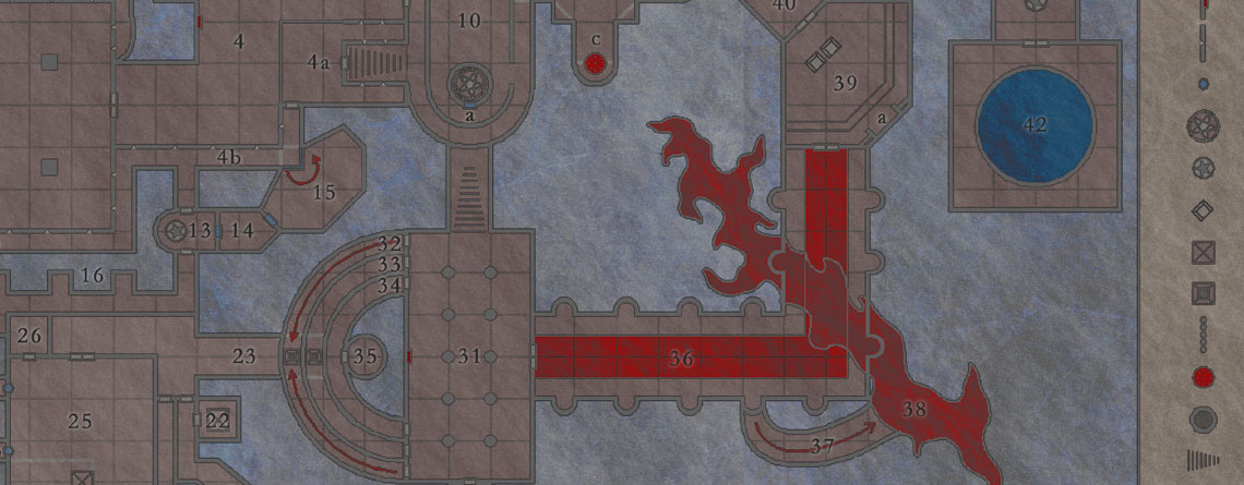Dungeon Stronghold of a Planar Lord, by Mrrkyllothur - Free Fantasy Maps